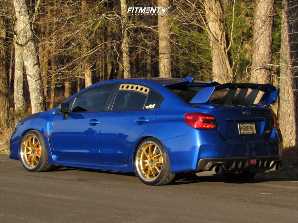 2015 Subaru WRX STI Limited with 19x9.5 Option Lab S718 and Nitto ...