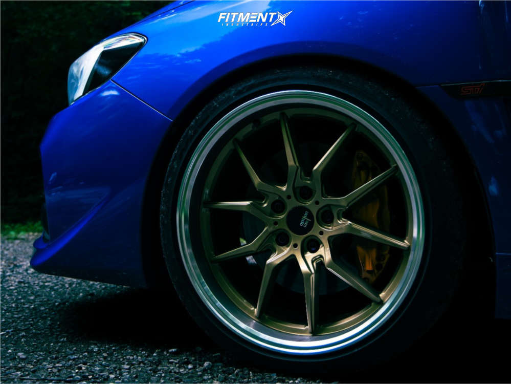 2015 Subaru WRX STI Limited with 19x9.5 Option Lab S718 and Nitto ...