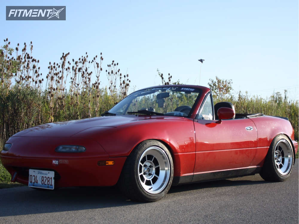 1991 Mazda MX-5 Miata Base with 15x8 Rota Shakotan and Falken 205x50 on ...