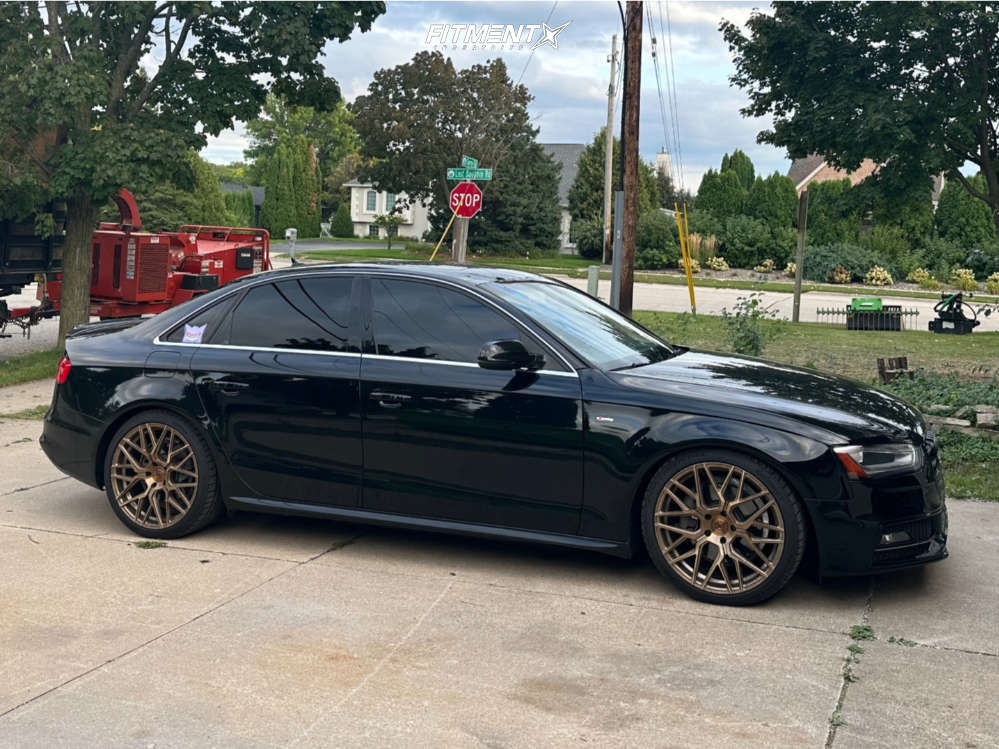 2014 Audi A4 Base with 19x8.5 Rohana Rfx10 and Continental 245x35 on ...