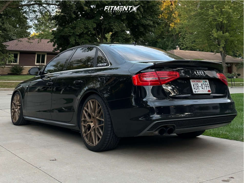 2014 Audi A4 Base with 19x8.5 Rohana Rfx10 and Continental 245x35 on ...