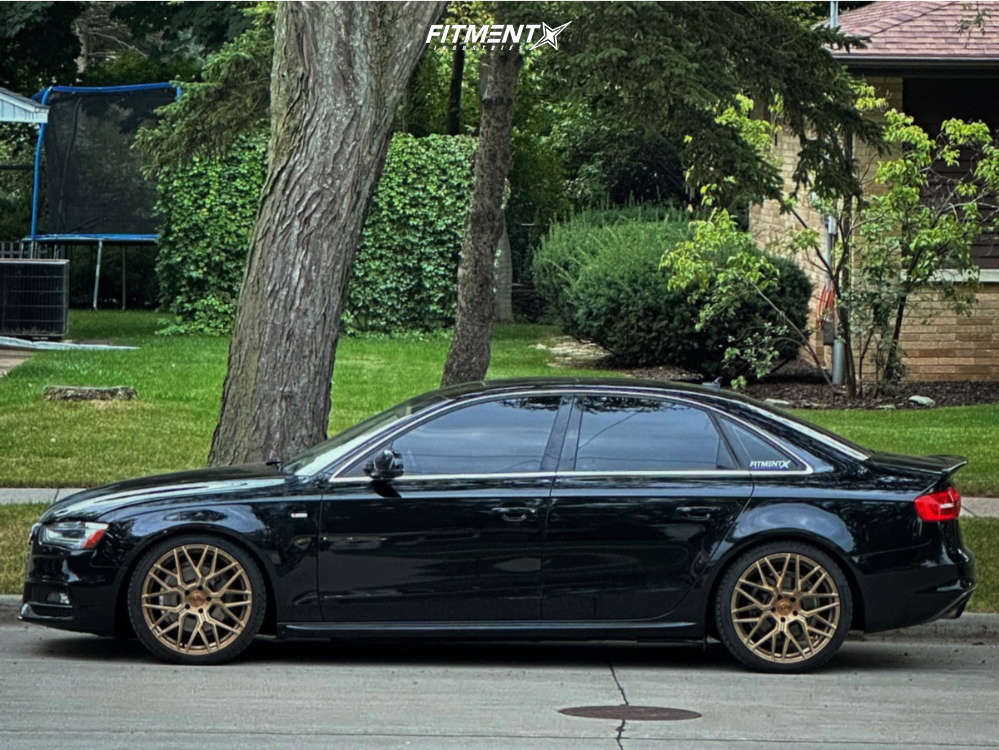 2014 Audi A4 Base with 19x8.5 Rohana Rfx10 and Continental 245x35 on ...