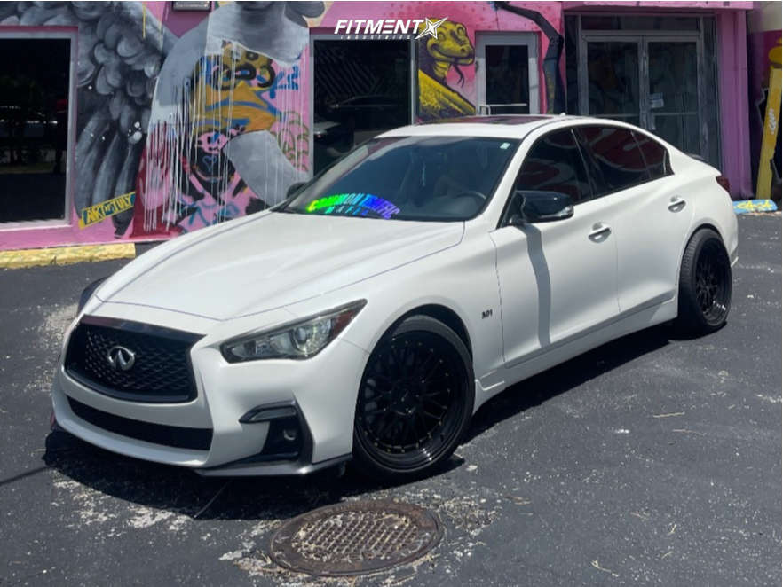 2018 INFINITI Q50 Sport with 19x9.5 Vors Vr8 and Continental 255x35 on ...