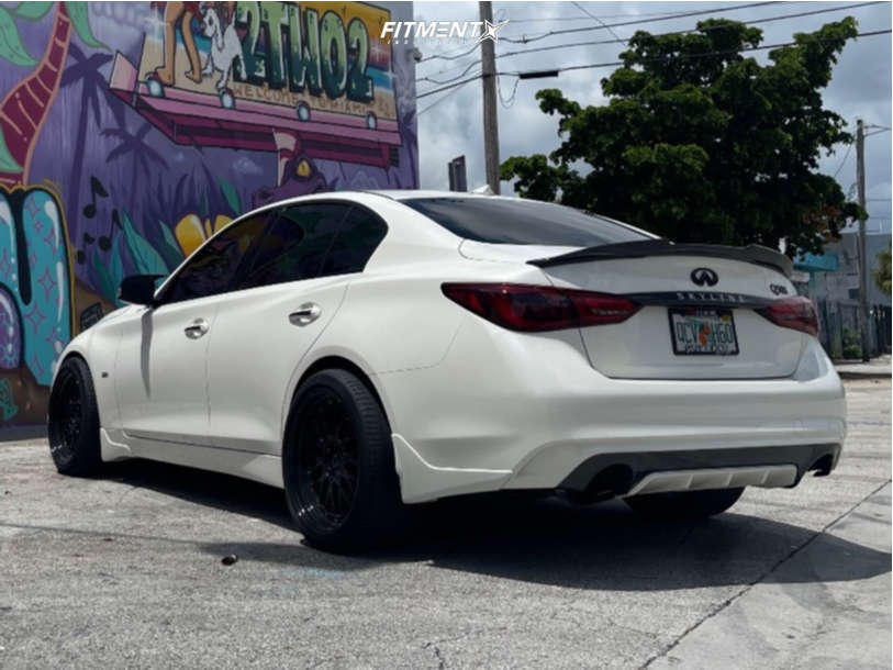2018 INFINITI Q50 Sport with 19x9.5 Vors Vr8 and Continental 255x35 on ...