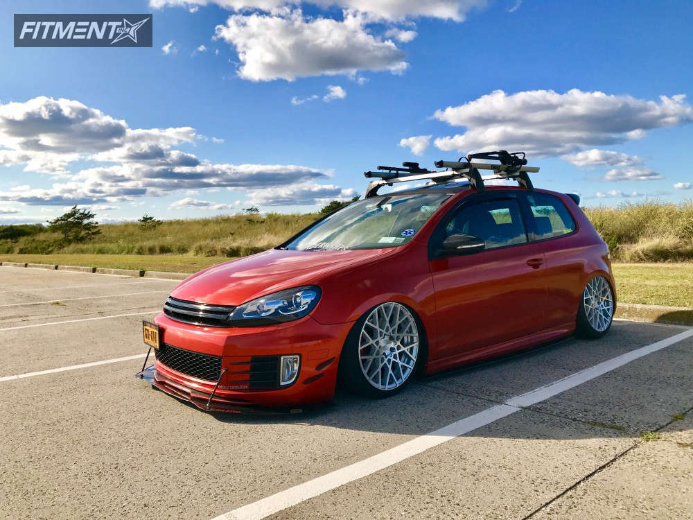 2013 Volkswagen GTI Base with 18x8.5 Rotiform Blq and Nankang 215x40 on ...