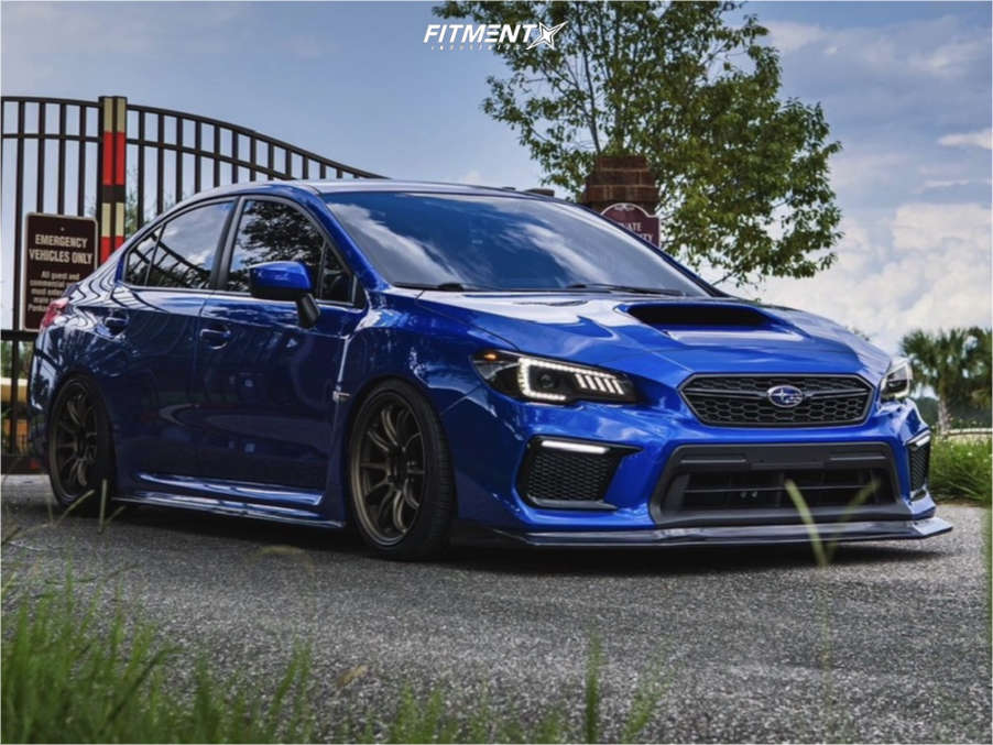 2019 Subaru WRX Base with 18x9.5 Work Emotion Zr10 and Michelin 255x35 ...