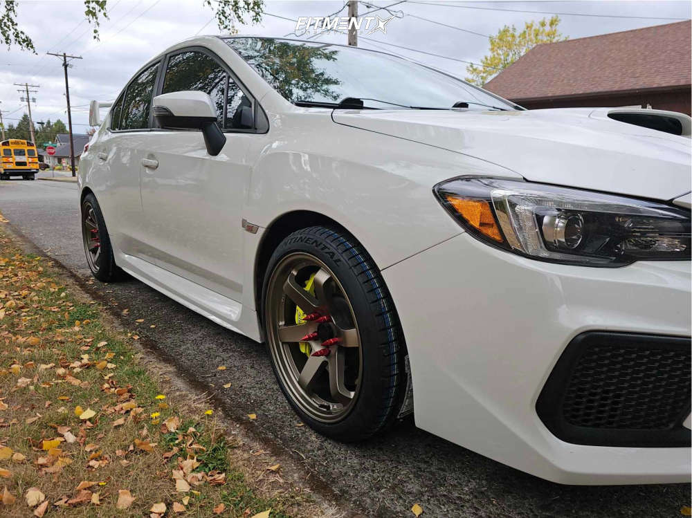 2018 Subaru WRX STI Base with 18x9.5 AVID1 Av6 and Continental 255x35 ...