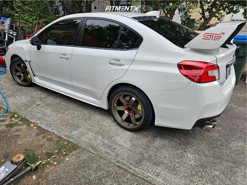 2018 Subaru WRX STI Base with 18x9.5 AVID1 Av6 and Continental 255x35 on Stock Suspension ...