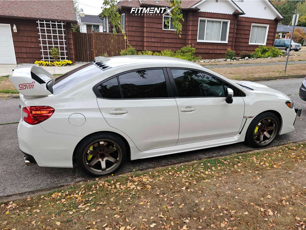 2018 Subaru WRX STI Base with 18x9.5 AVID1 Av6 and Continental 255x35 on Stock Suspension ...
