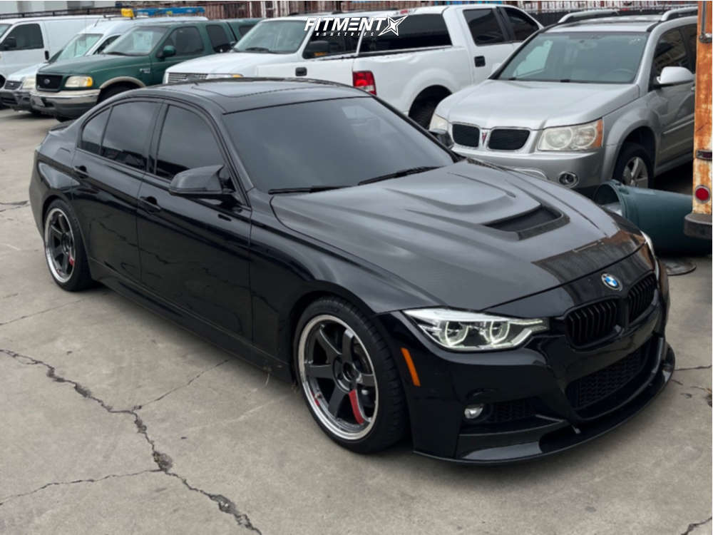 2016 BMW 340i Base with 18x9.5 Volk Te37 Saga Sl and Michelin 255x35 on ...