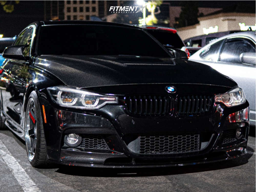 2016 BMW 340i Base with 18x9.5 Volk Te37 Saga Sl and Michelin 255x35 on ...