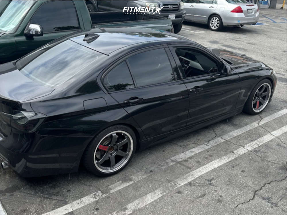 2016 BMW 340i Base with 18x9.5 Volk Te37 Saga Sl and Michelin 255x35 on ...