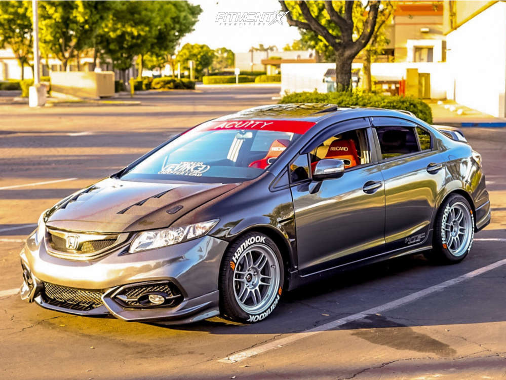 2013 Honda Civic Si with 17x9 Enkei Rpf1 and Hankook 245x40 on Coilovers | 2772049 | Fitment ...