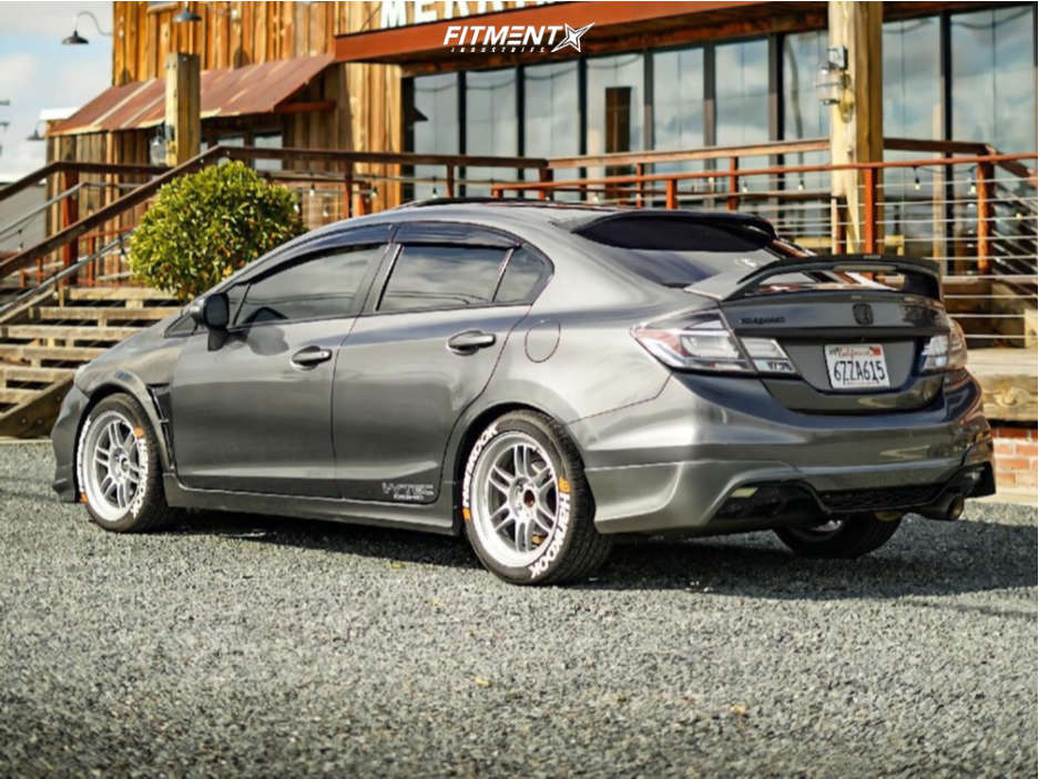 2013 Honda Civic Si with 17x9 Enkei Rpf1 and Hankook 245x40 on Coilovers | 2772049 | Fitment ...