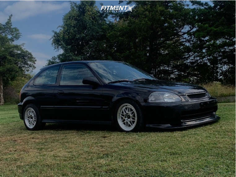 1998 Honda Civic DX with 15x7 Vors Vr7 and Falken 195x50 on Coilovers ...