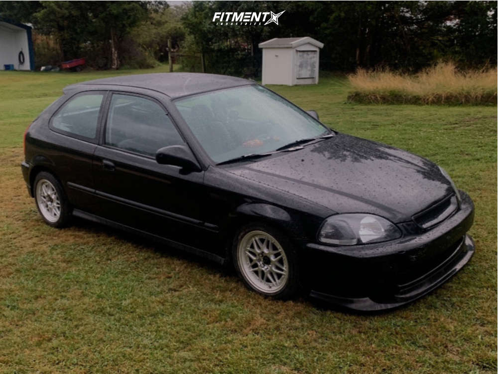 1998 Honda Civic DX with 15x7 Vors Vr7 and Falken 195x50 on Coilovers ...