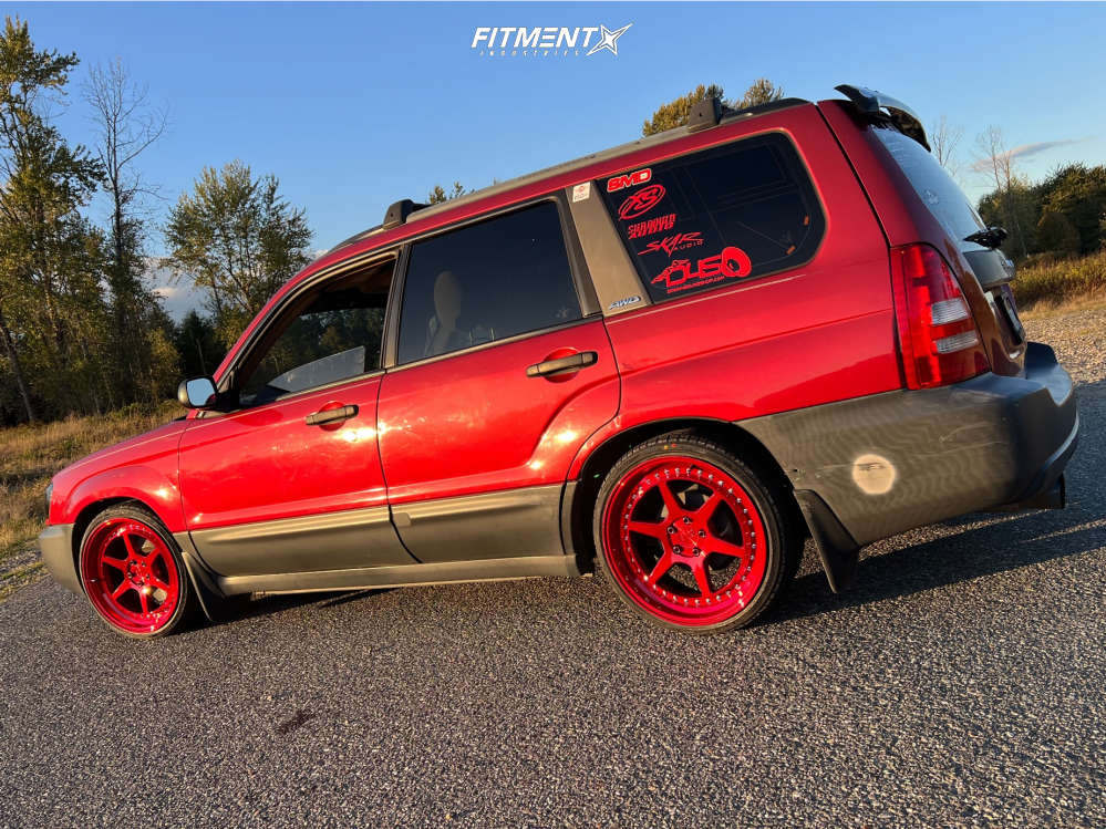 2003 Subaru Forester X with 18x9.5 Aodhan Ds09 and Lexani 215x35 on ...