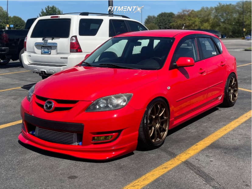 2008 Mazda 3 Mazdaspeed with 18x9.5 Volk Ze40 and Travelstar 225x40 on ...