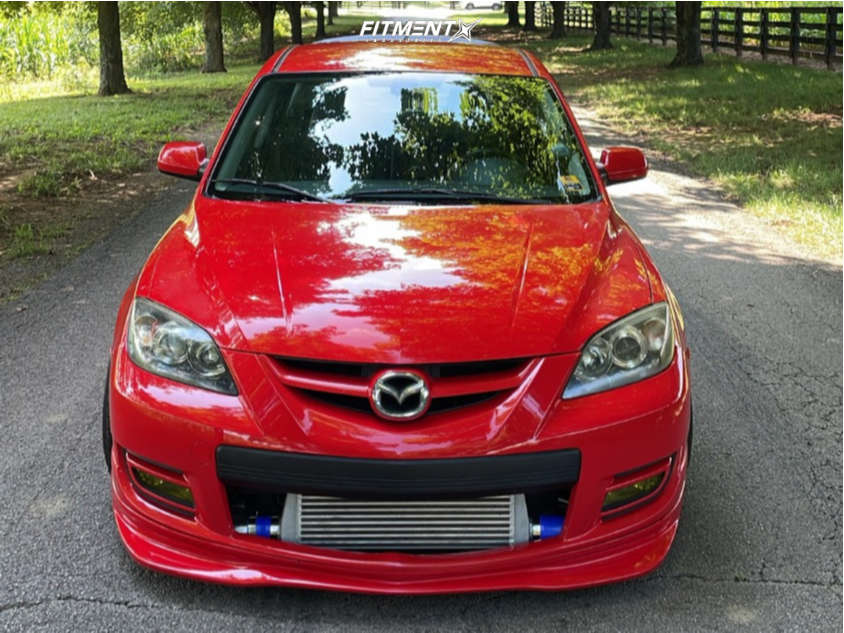 2008 Mazda 3 Mazdaspeed with 18x9.5 Volk Ze40 and Travelstar 225x40 on ...