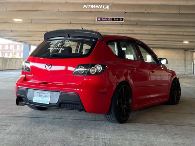 2008 Mazda 3 Mazdaspeed with 18x9.5 Volk Ze40 and Travelstar 225x40 on ...