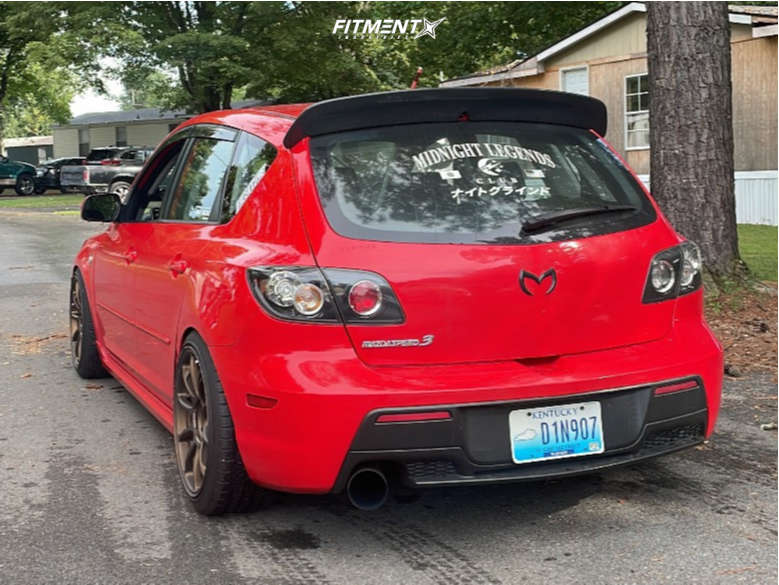 2008 Mazda 3 Mazdaspeed with 18x9.5 Volk Ze40 and Travelstar 225x40 on ...