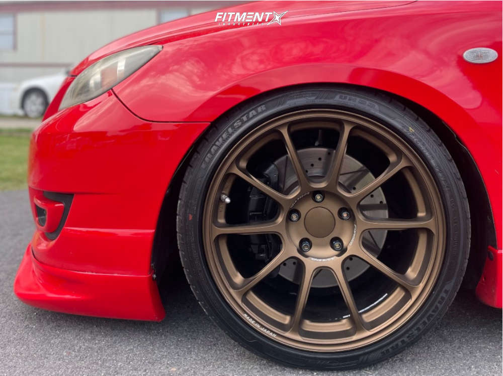 2008 Mazda 3 Mazdaspeed with 18x9.5 Volk Ze40 and Travelstar 225x40 on ...