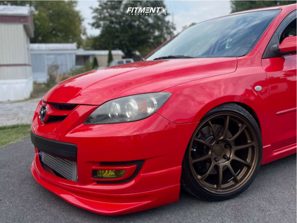 2008 Mazda 3 Mazdaspeed with 18x9.5 Volk Ze40 and Travelstar 225x40 on ...