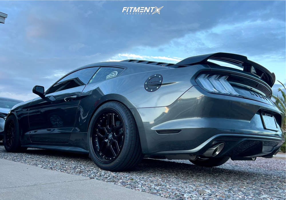 2017 Ford Mustang V6 with 19x9.5 ESR Cs15 and Goodyear 255x40 on ...