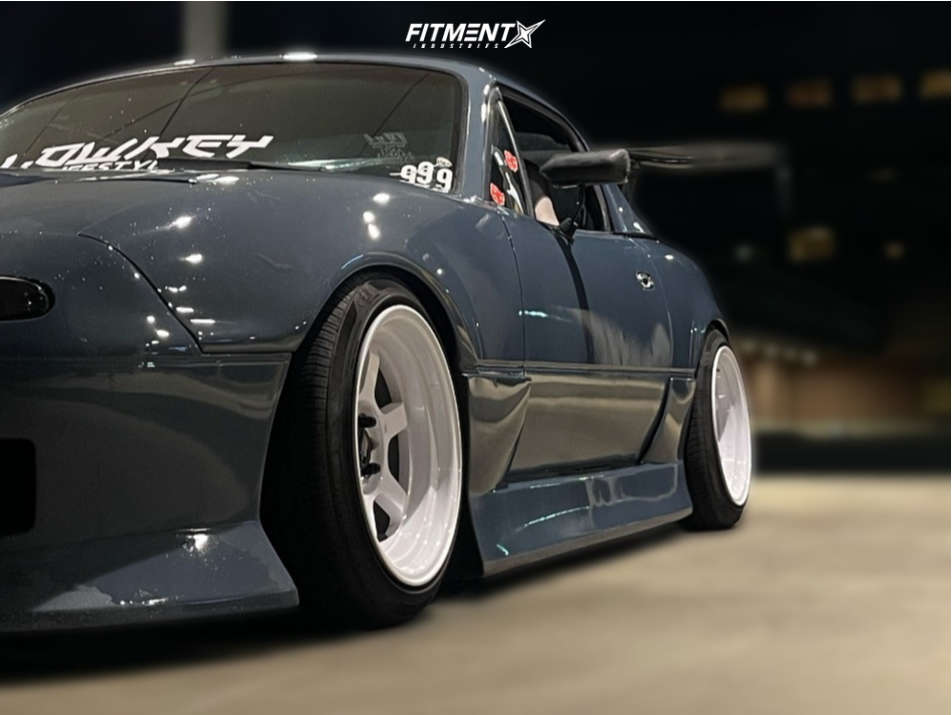 1990 Mazda Miata Base with 15x8 MST Time Attack and Waterfall 195x45 on ...