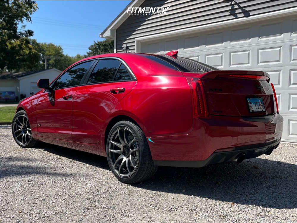 2017 Cadillac ATS Base with 18x8.5 Vors Tr4 and Vercelli 235x40 on ...