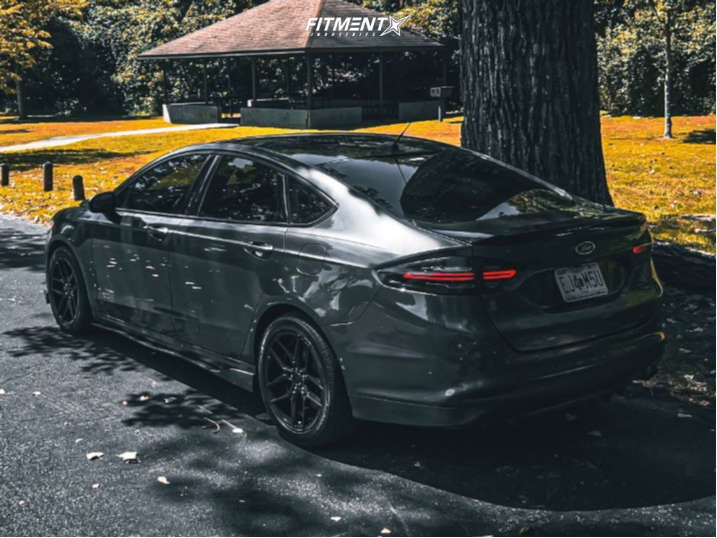 2018 Ford Fusion SE with 18x8 Mach Me4 and Continental 235x45 on Stock ...