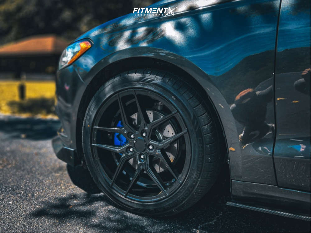 2018 Ford Fusion SE with 18x8 Mach Me4 and Continental 235x45 on Stock ...