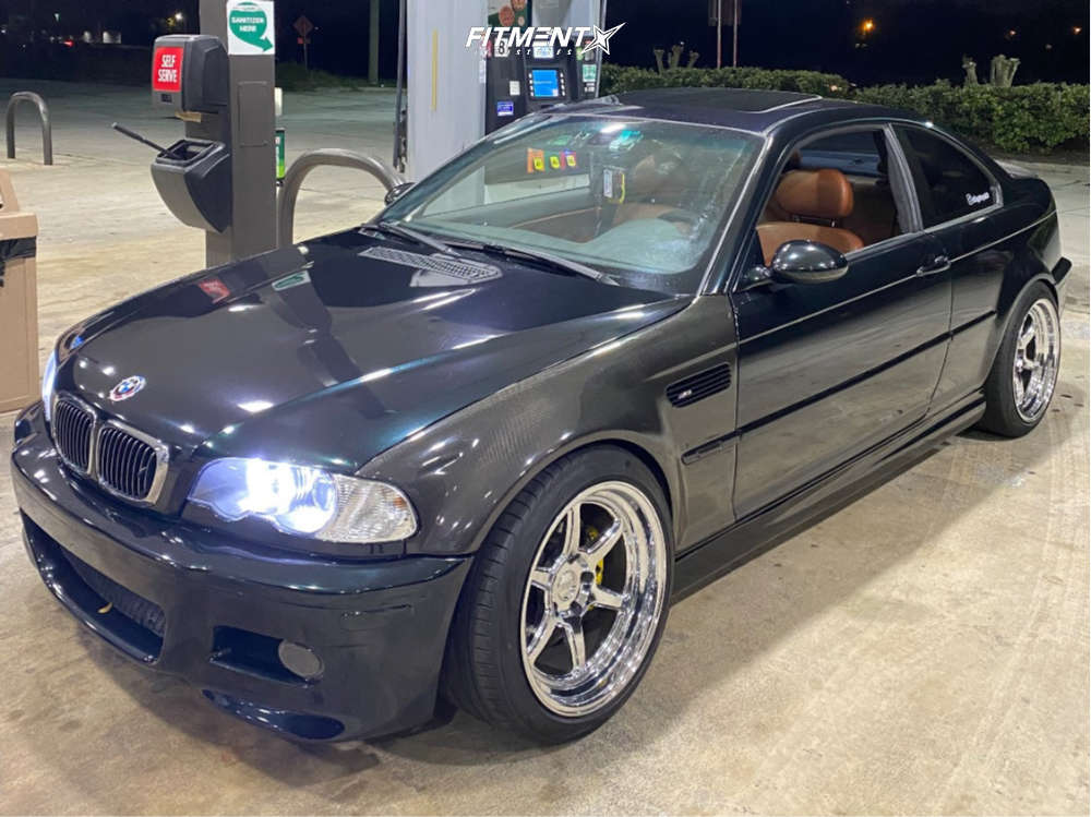 2002 BMW M3 Base with 18x10.5 Kansei Roku and Yokohama 275x35 on ...