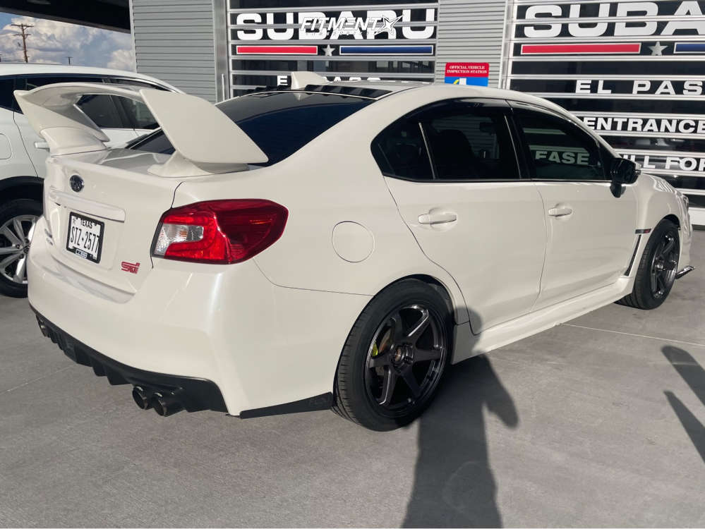 2020 Subaru WRX STI Base with 18x9.5 Enkei T6r and Lexani 255x40 on ...