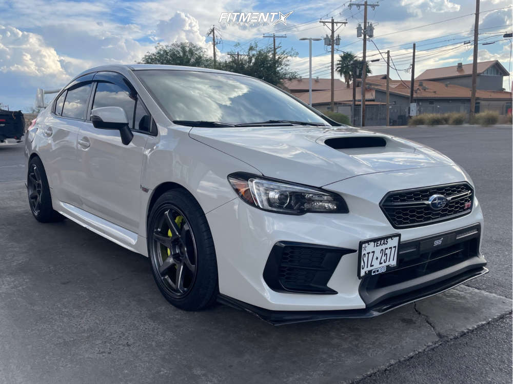 2020 Subaru WRX STI Base with 18x9.5 Enkei T6r and Lexani 255x40 on ...