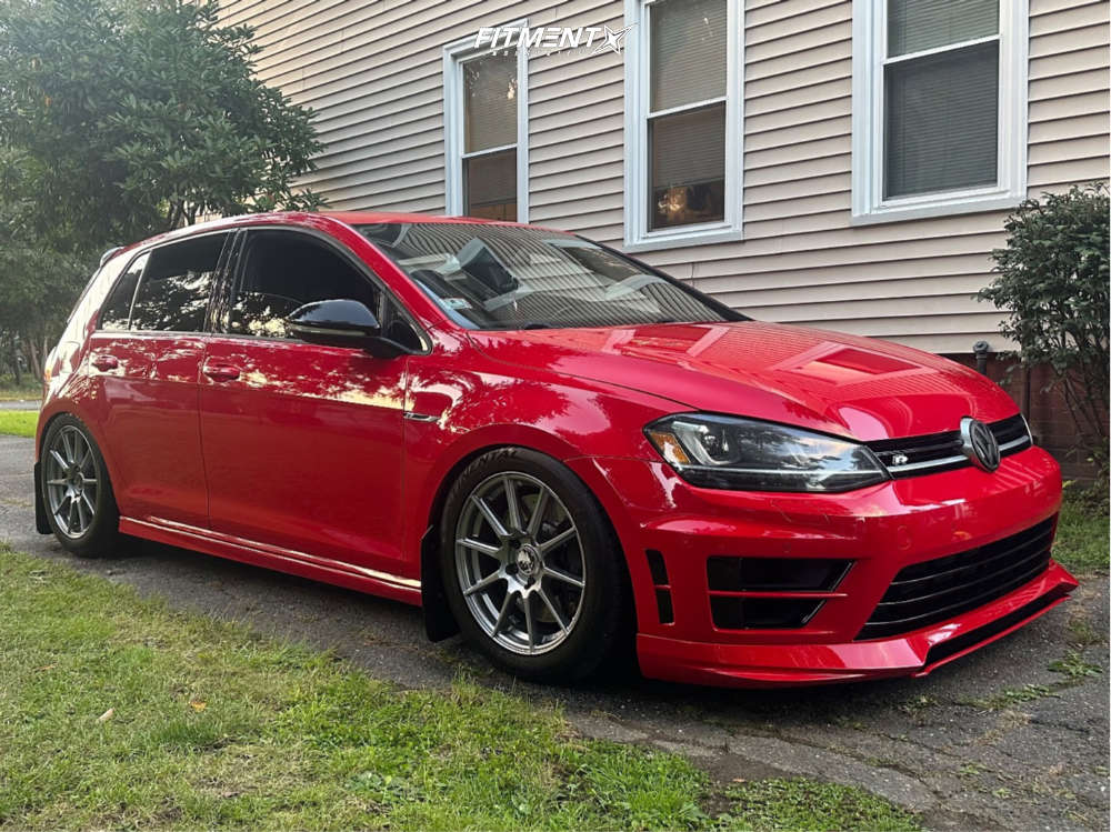 2015 Volkswagen Golf R Base with 17x8 Enkei TS10 and Continental 245x45 ...