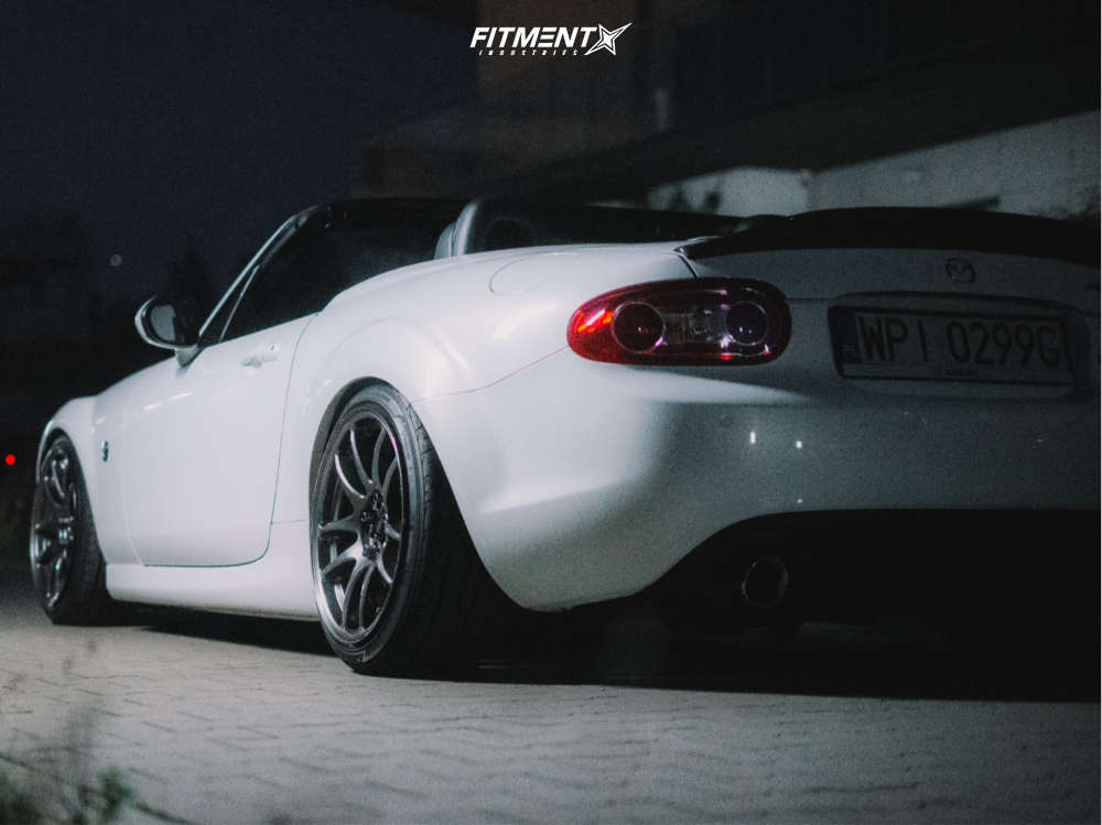 2011 Mazda MX-5 Miata Sport with 17x9 Work Emotion CR Kiwami and ...