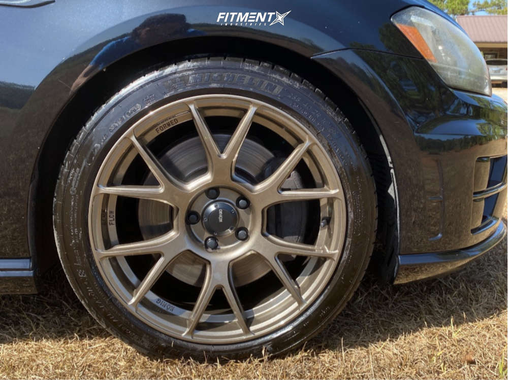 2017 Volkswagen Golf R Base with 18x8.5 Konig Ampliform and Michelin ...