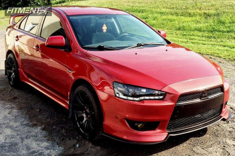2009 Mitsubishi Lancer SE with 18x8 Dai Alloys and Michelin 225x40 on ...
