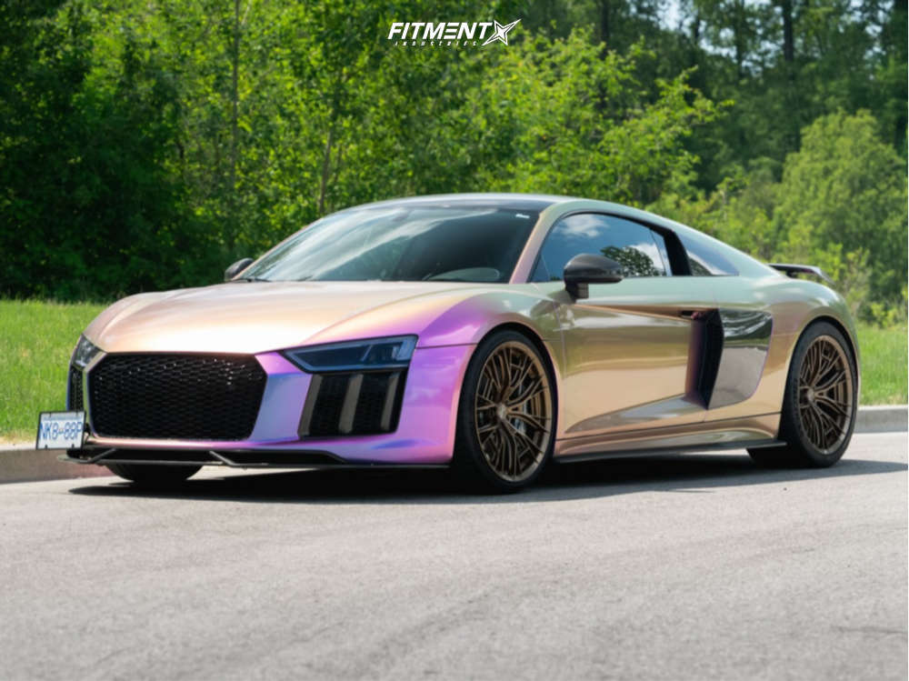 2017 Audi R8 Plus with 20x9 Forgelite SV02 and Michelin 305x30 on Stock ...