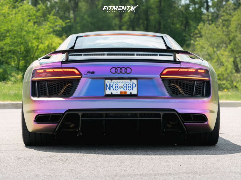 2017 Audi R8 Plus with 20x9 Forgelite SV02 and Michelin 305x30 on Stock ...