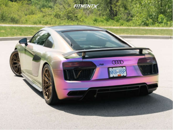 2017 Audi R8 Plus with 20x9 Forgelite SV02 and Michelin 305x30 on Stock ...