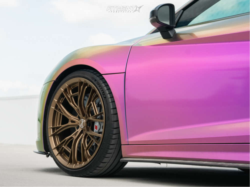 2017 Audi R8 Plus with 20x9 Forgelite SV02 and Michelin 305x30 on Stock ...