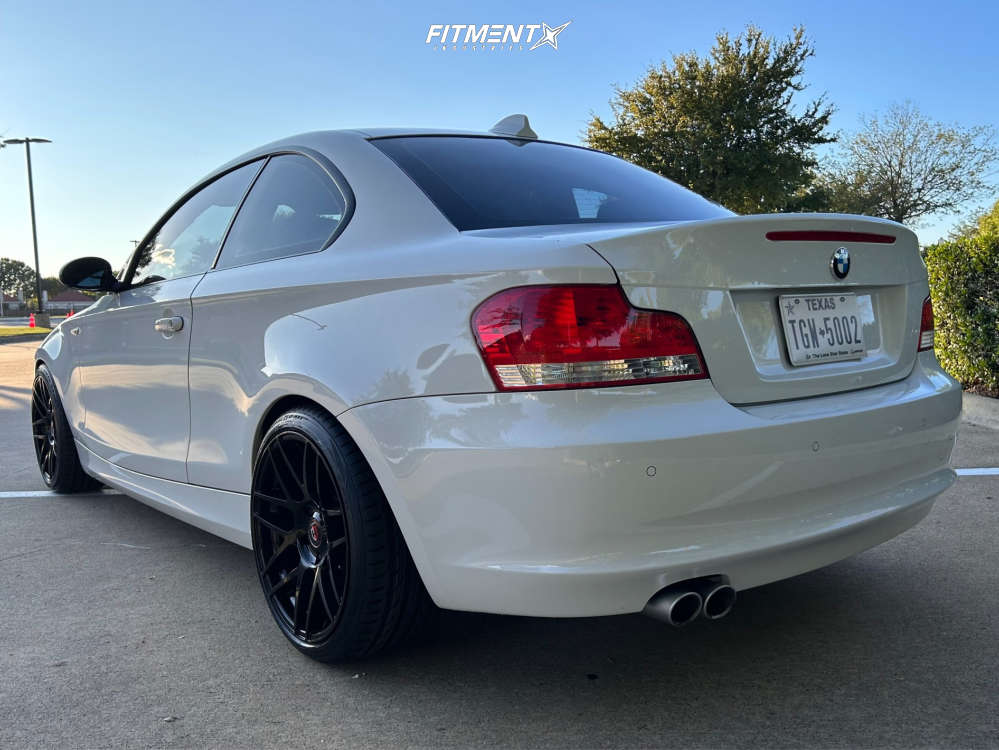 2009 BMW 128i Base with 18x8.5 Curva C300 and General 225x40 on Stock ...