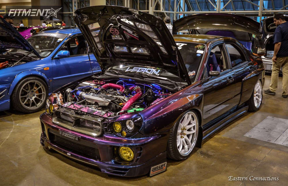 2002 Subaru WRX Base with 18x10 Work Emotion Cr 2p and Hankook 265x35 ...