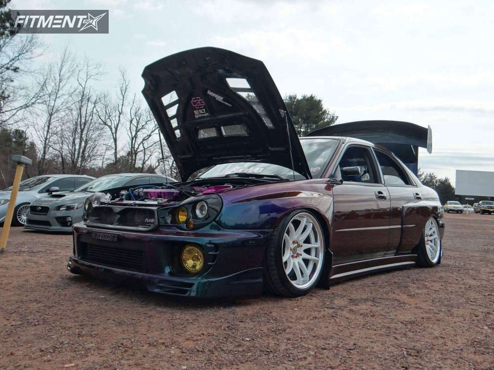 2002 Subaru WRX Base with 18x10 Work Emotion Cr 2p and Hankook 265x35 ...