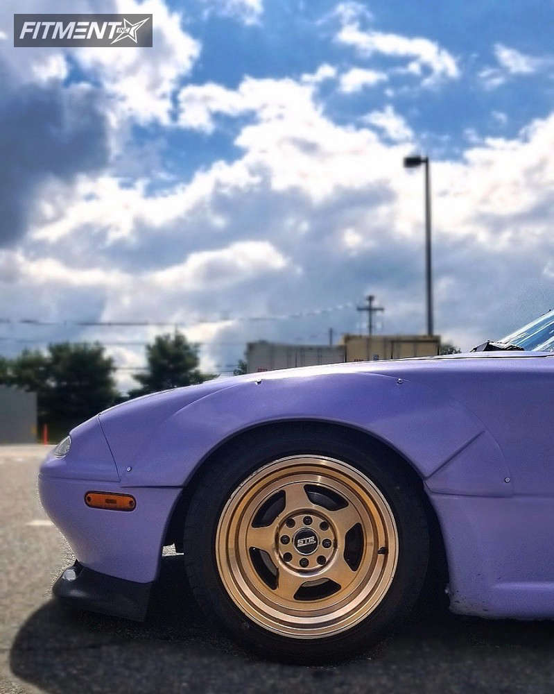 1991 Mazda MX-5 Miata Base with 15x8 STR 512 and Achilles 195x50 on ...