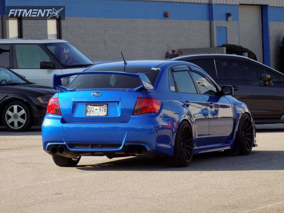 2012 Subaru WRX Base with 18x9.75 XXR 527 and Nitto 245x35 on Coilovers ...