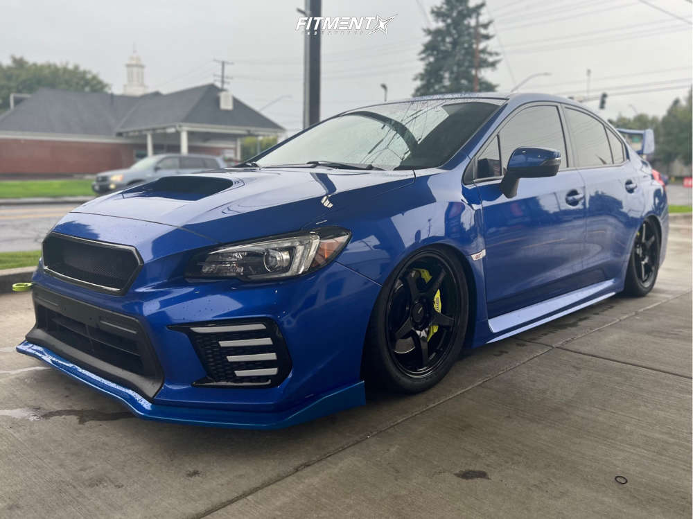 2018 Subaru WRX STI Base with 18x8 Enkei Ts-5 and Fullrun 245x40 on Air ...