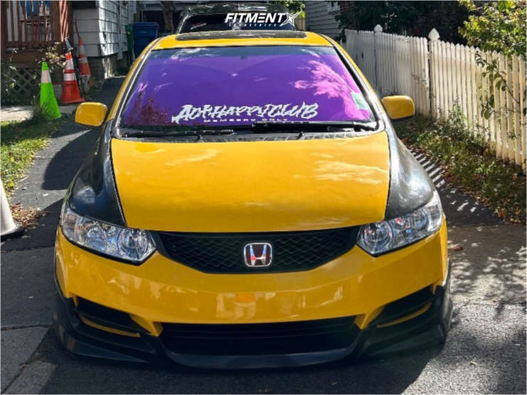 2011 Honda Civic EX with 17x9 MST Mt11 and Vercelli 205x40 on Coilovers ...